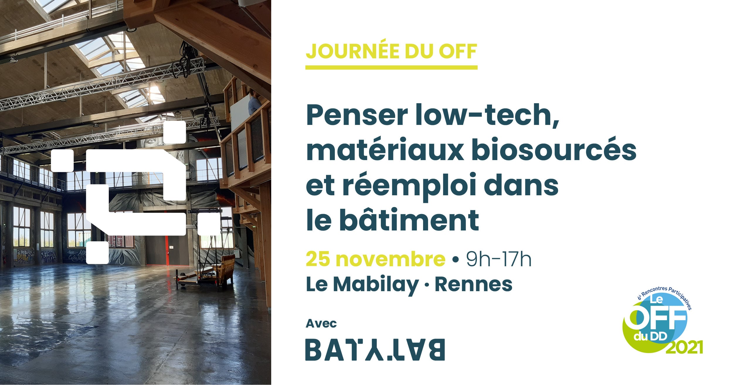 Réservez votre Mooc "Plan Bâtiment Durable" en novembre - Batylab