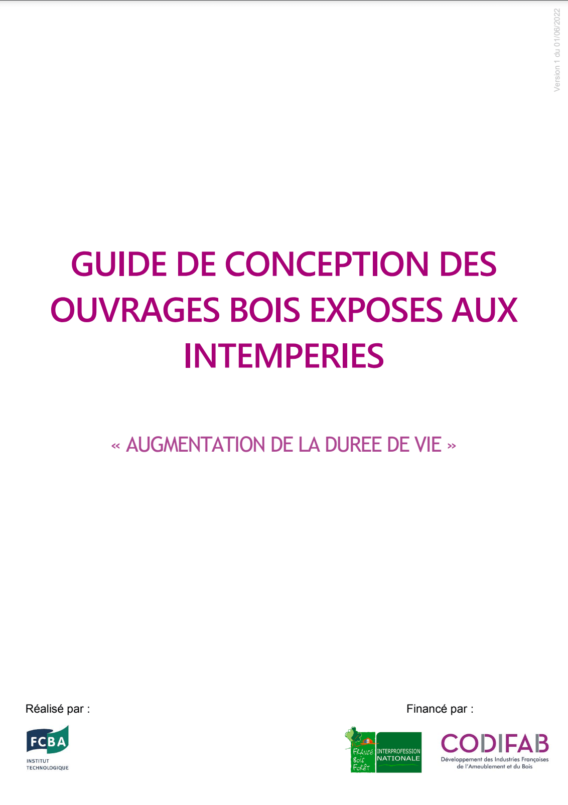 Guide de conception des ouvrages bois exposés aux intempéries - Batylab